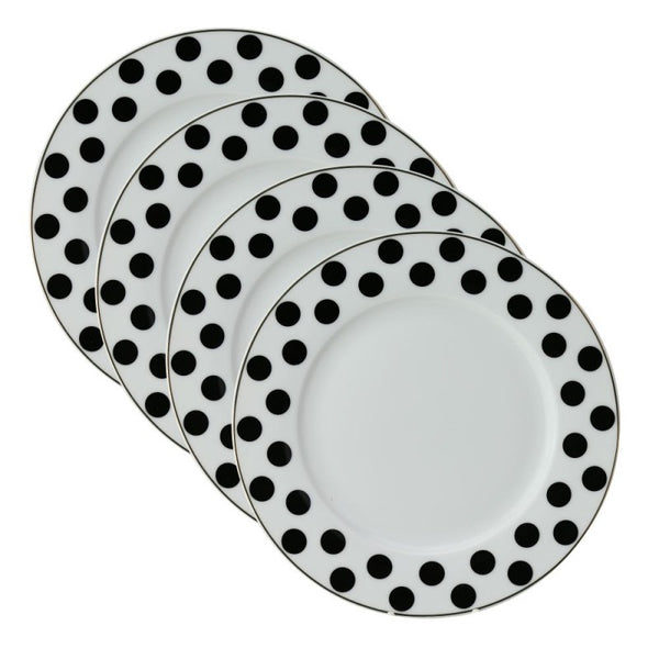 polka dot dinner set