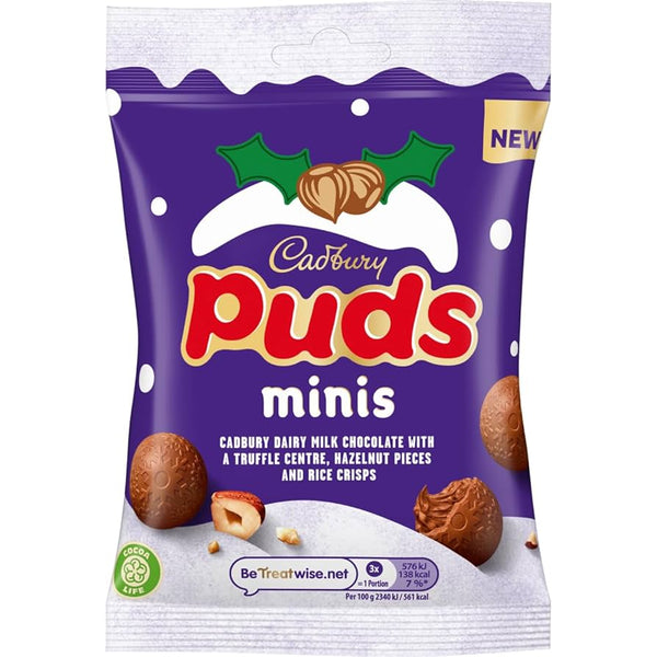 SALE BEST BEFORE 31st March 2026 Cadbury Christmas Mini Puds Pouch 73g