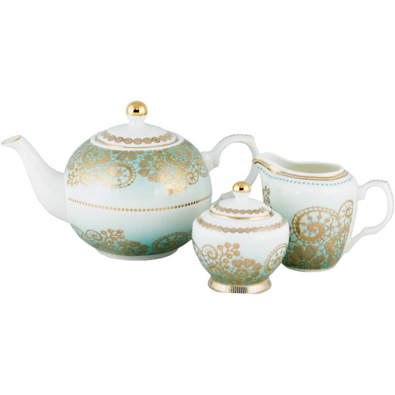 Antique Lace 3 Piece Tea Set Gift Boxed