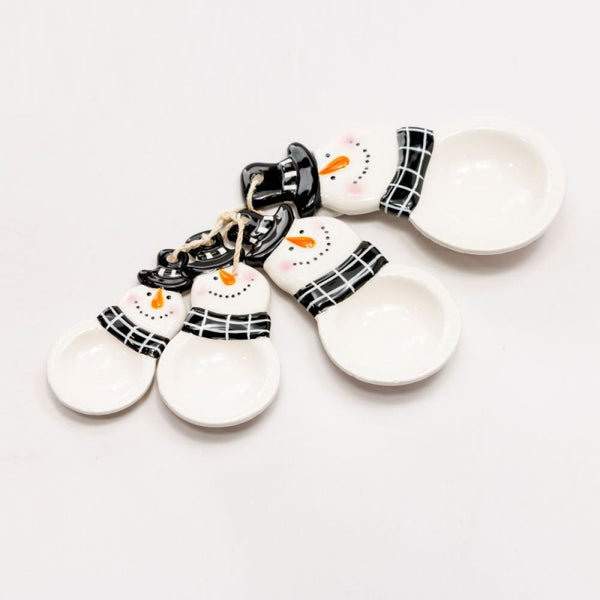 Black Snowman Measuring Spoon Set