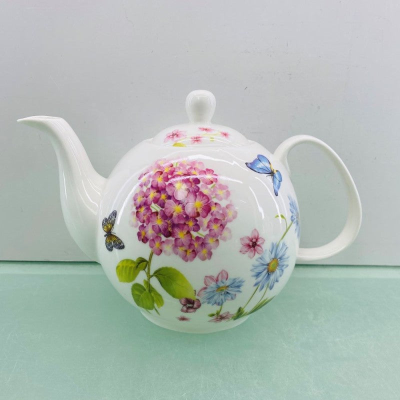 Hydrangea Garden Coffee Teapot