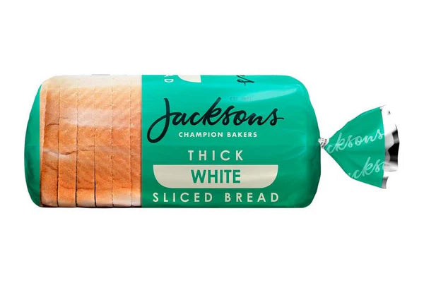 Jackson's of Yorkshire Thick Sliced White Bread. 800g/1lb12oz (Do Not