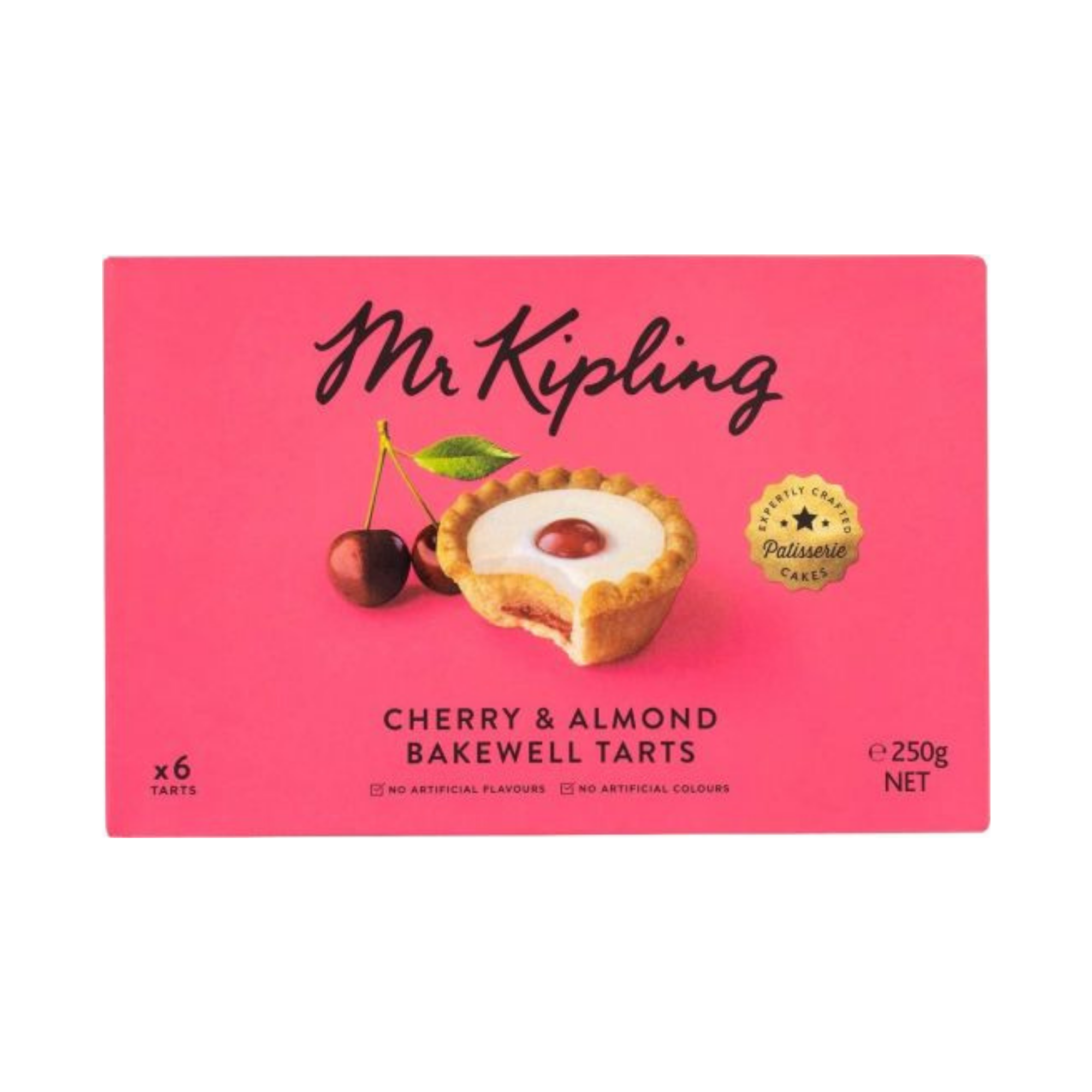 Mr Kipling Cherry & Almond Bakewell Tarts. (6 Pack)