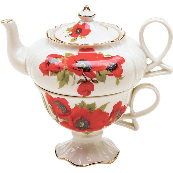 Poppy Bloom Tea for One 3 Piece